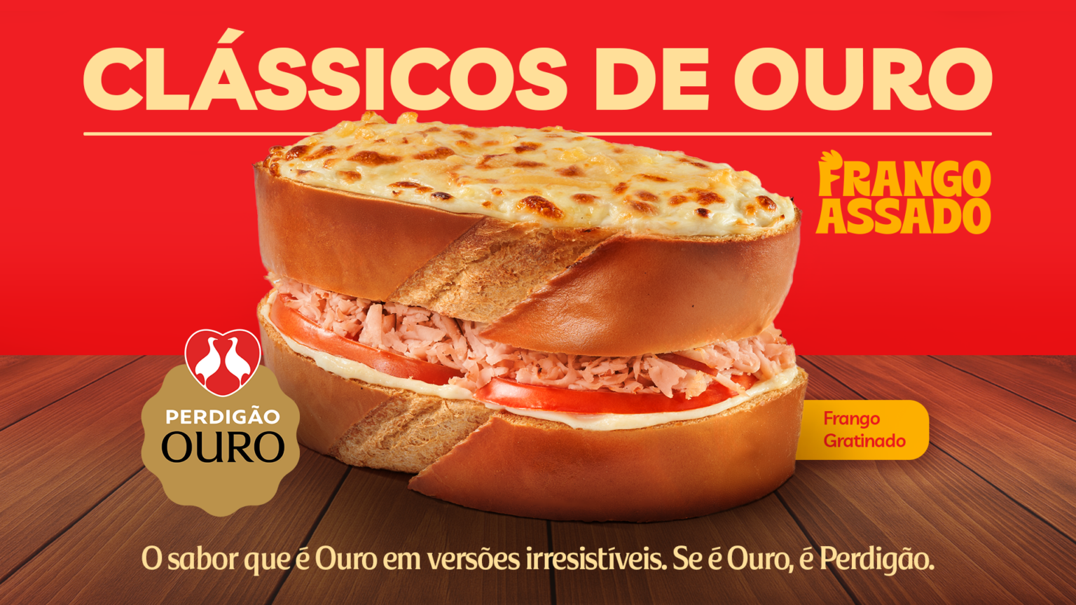 Frango Assado lança nova linha de sanduíches com Ouro Perdigão em ...